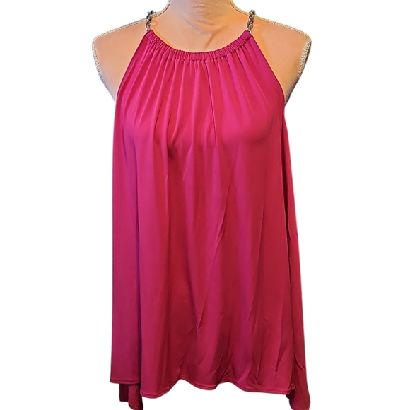 MICHAEL Michael Kors | Tops | Michael Kors Pink With Silver Chain ...